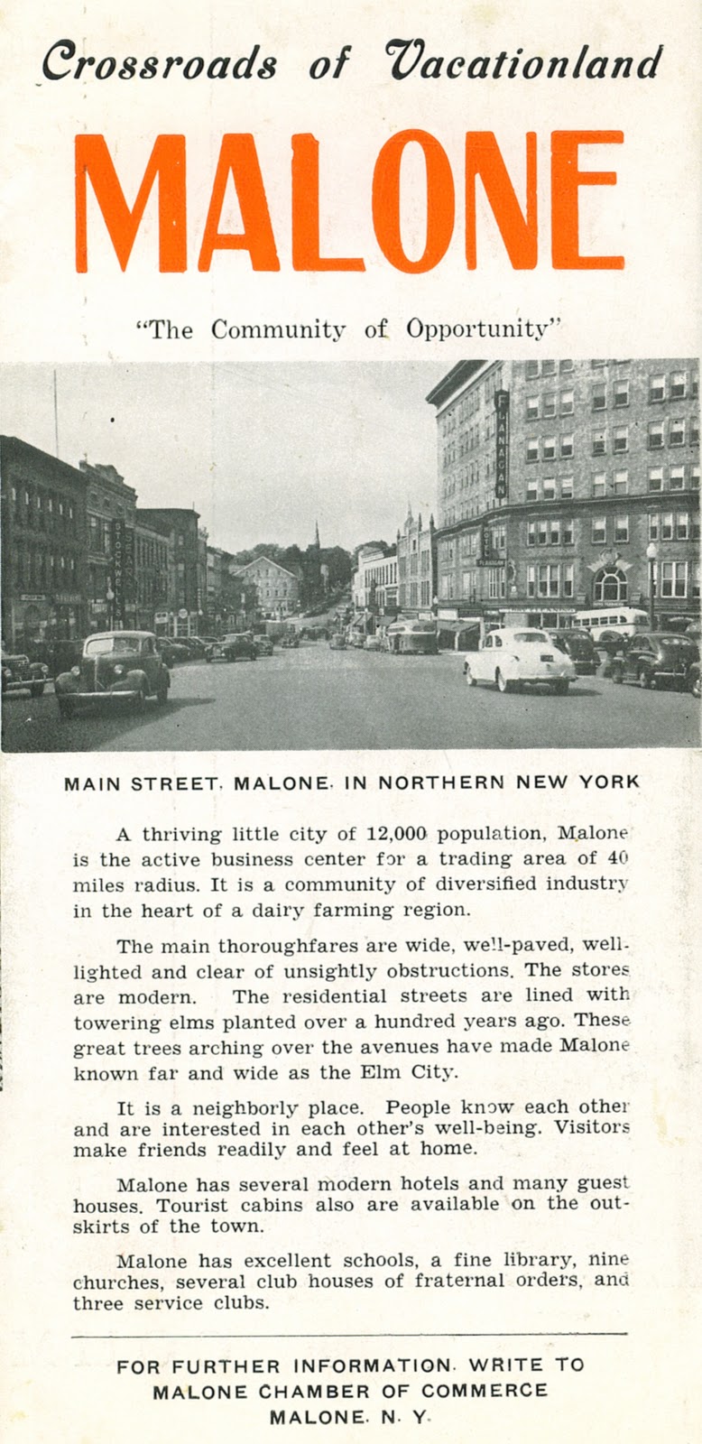 The Franklin County (NY) Historian: Vacationland Malone The Franklin County (NY) Historian: Vacationland Malone