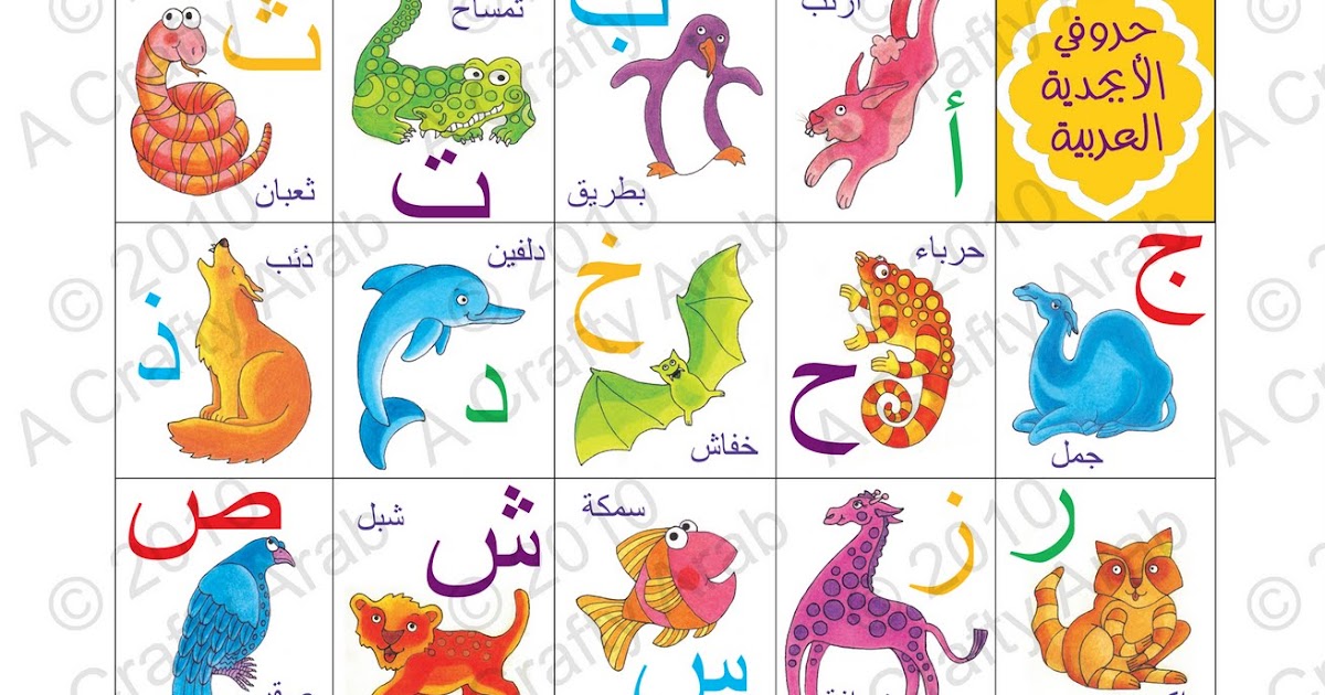 A Crafty Arab: Arabic Alphabet Animal Poster is Here!