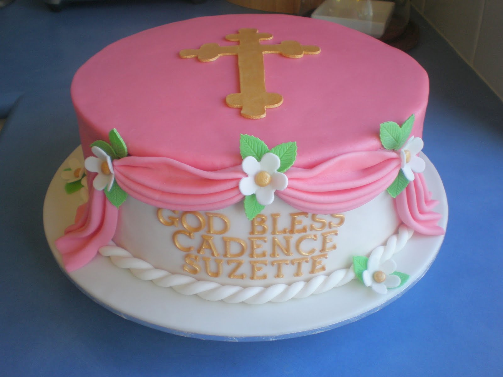 Sugar Siren Cakes Mackay Girls Christening Cake sugar-siren-cakes-mackay-girls-christening-cake