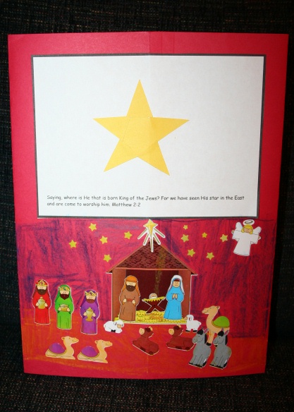 Nativity Lapbook & Craft Pictures - Shower of Roses Blog