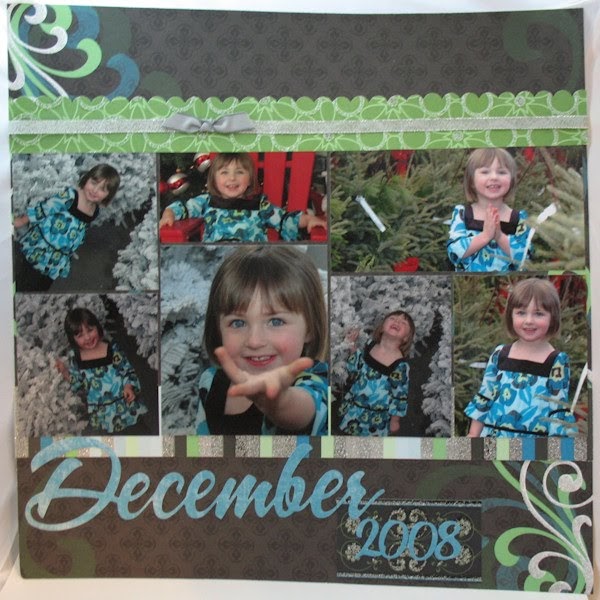 Paper Punch Addiction: holiday scrapbook layout