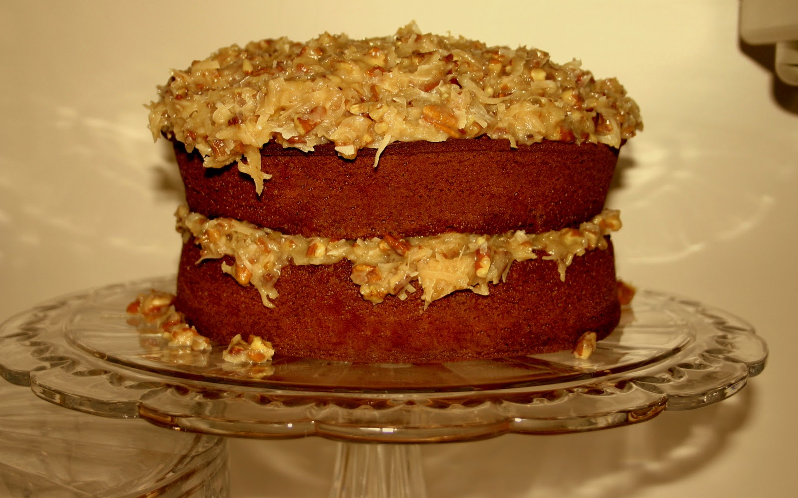 FAVORITE GERMAN CHOCOLATE LAYER CAKE WITH COCONUT PECAN TOPPING favorite-german-chocolate-layer-cake-with-coconut-pecan-topping