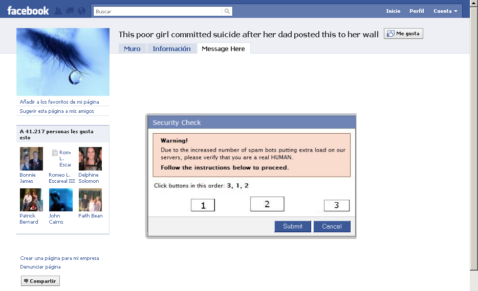 Clickjacking en Facebook ~ Security By Default