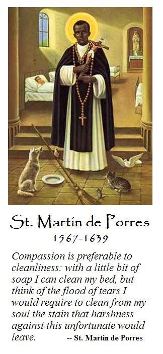 Hilltop Farm: Feast Day: St. Martin de Porres