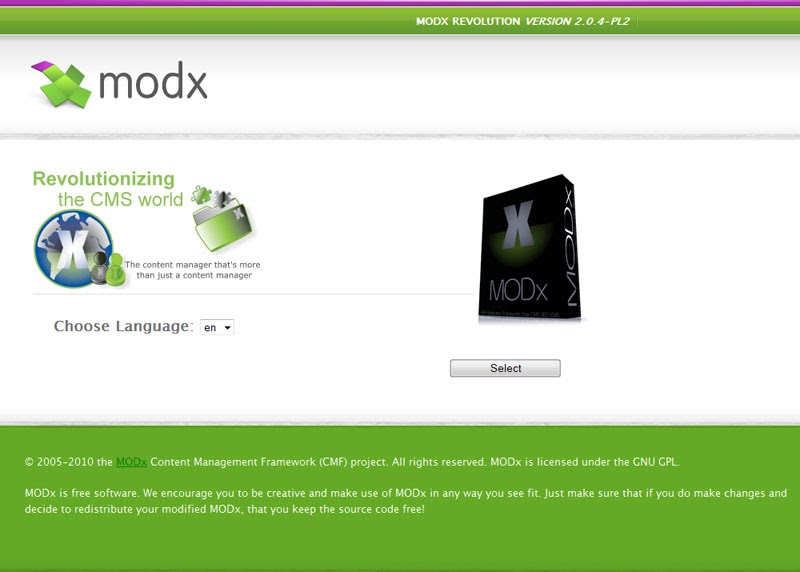 Picseli: MODx Revolution Tutorial for beginners – Part 1