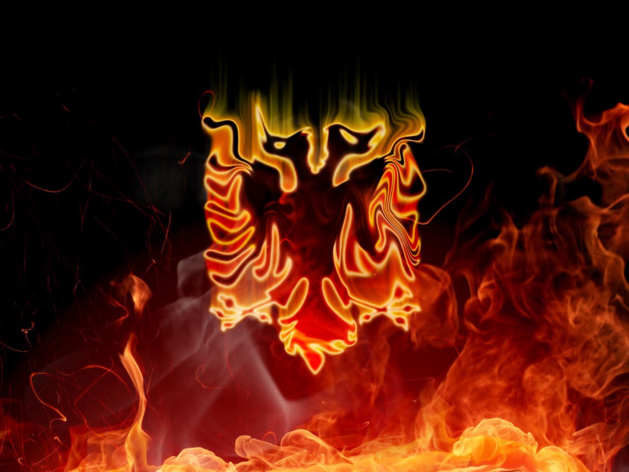 Ata të webit: Shqiponja ne zjarr