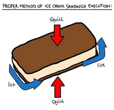 Proper Method Of Ice Cream Sandwich Execution