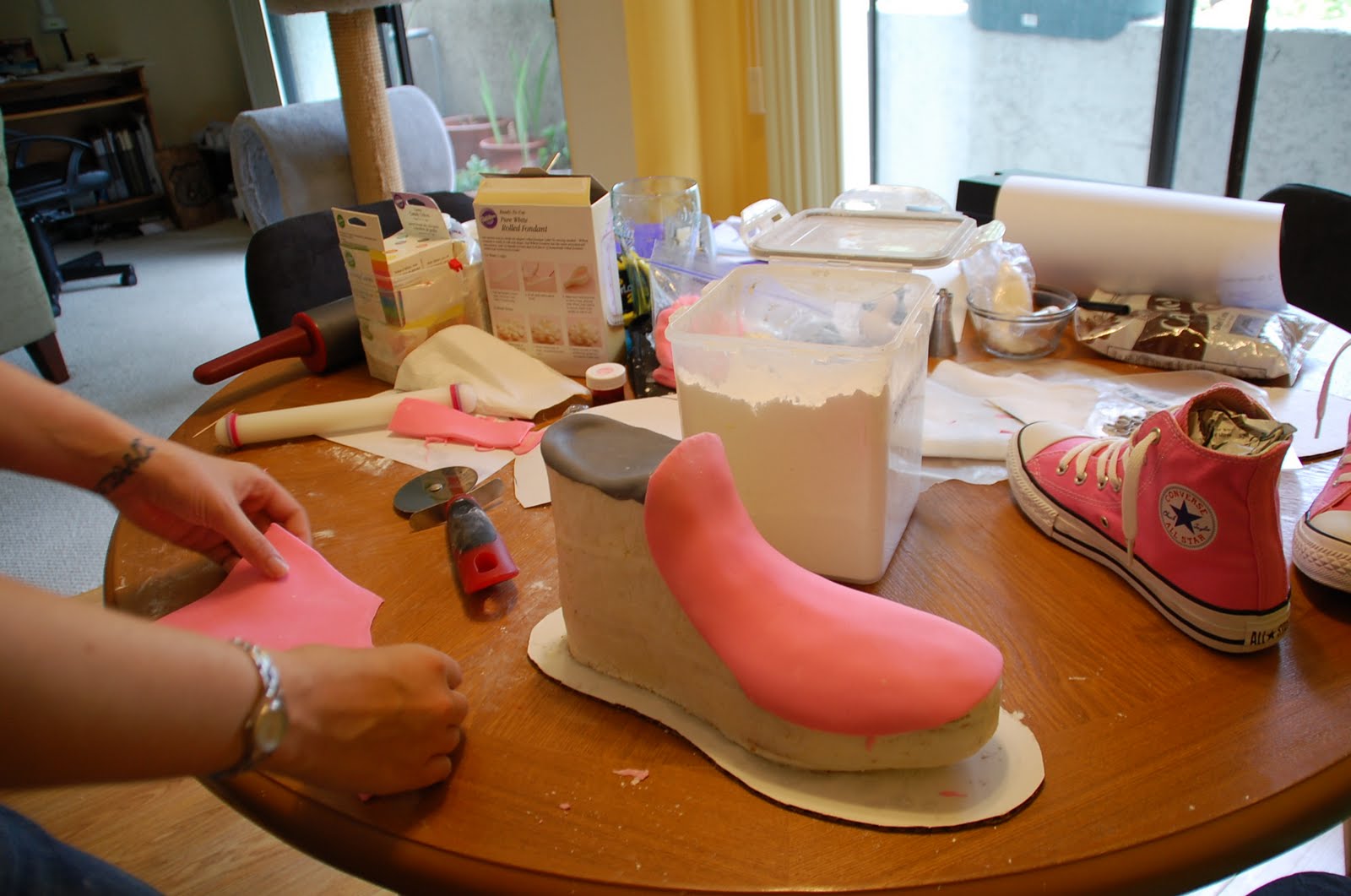 sneaker converse gâteau tutoriel - Akileos