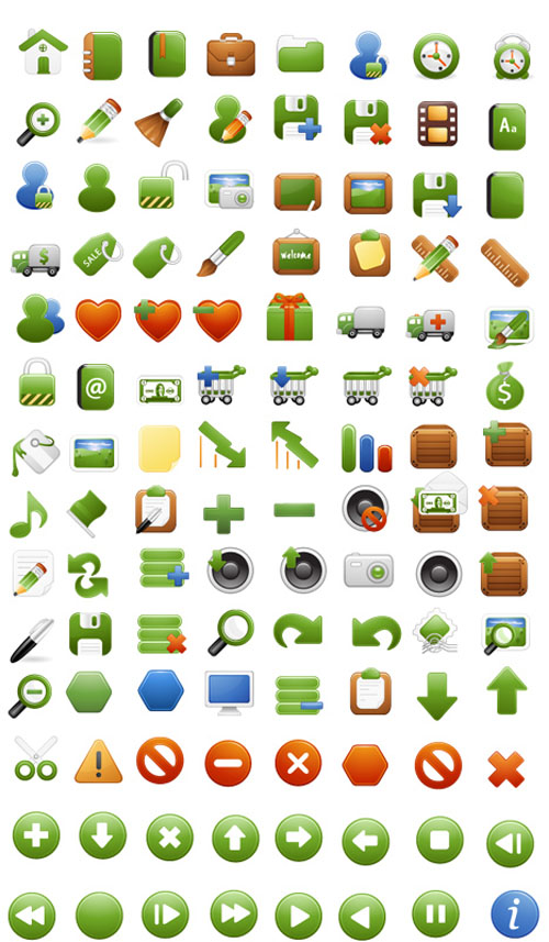 Free Webmaster stock vector icon set Free Webmaster stock vector icon set