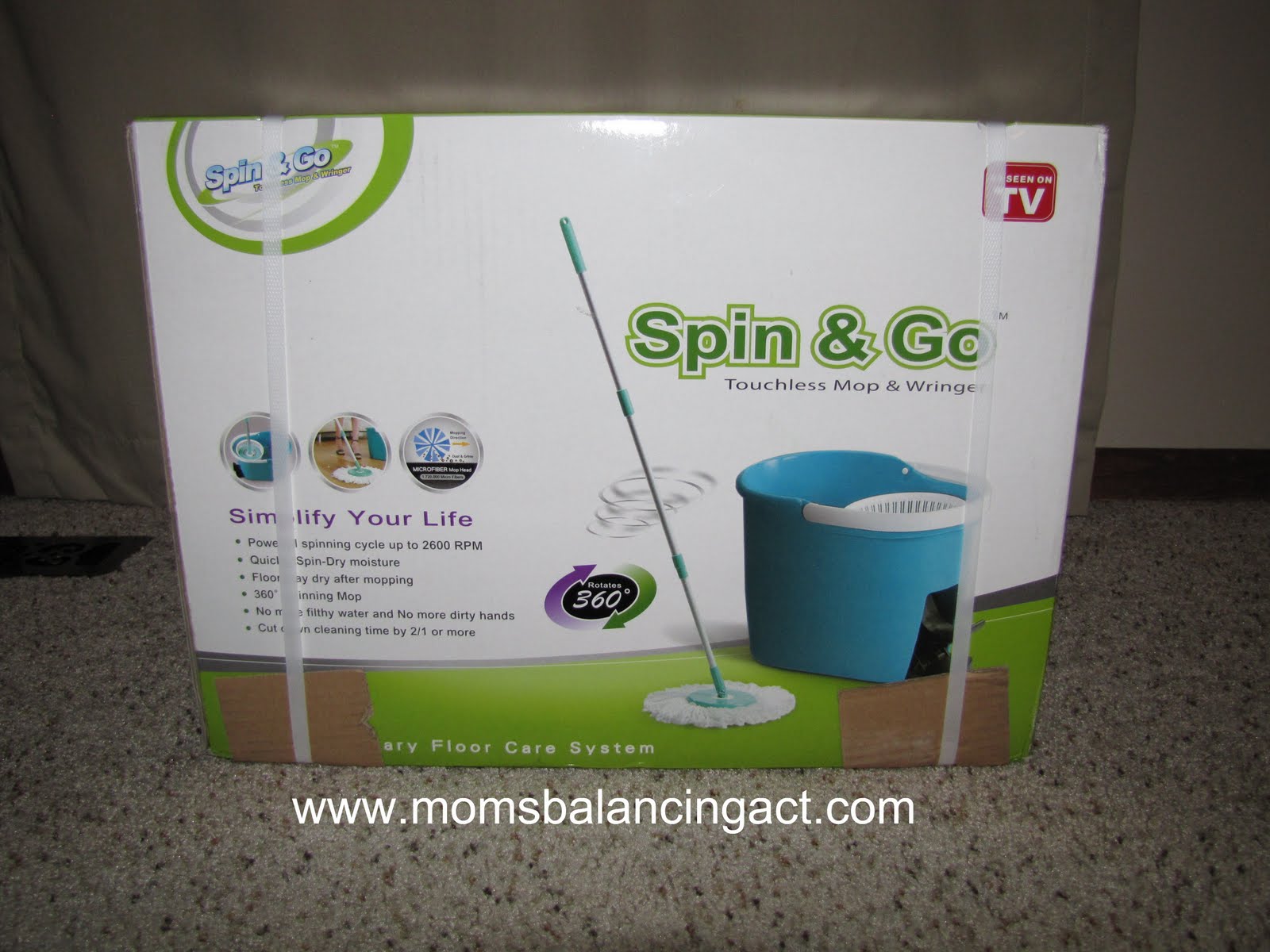 Spin & Go Touchless Mop & Wringer Cleaning System Review & Giveaway Spin & Go Touchless Mop & Wringer Cleaning System Review & Giveaway