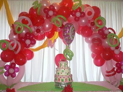 Decoración con globos de Rosita Fresita - Imagui
