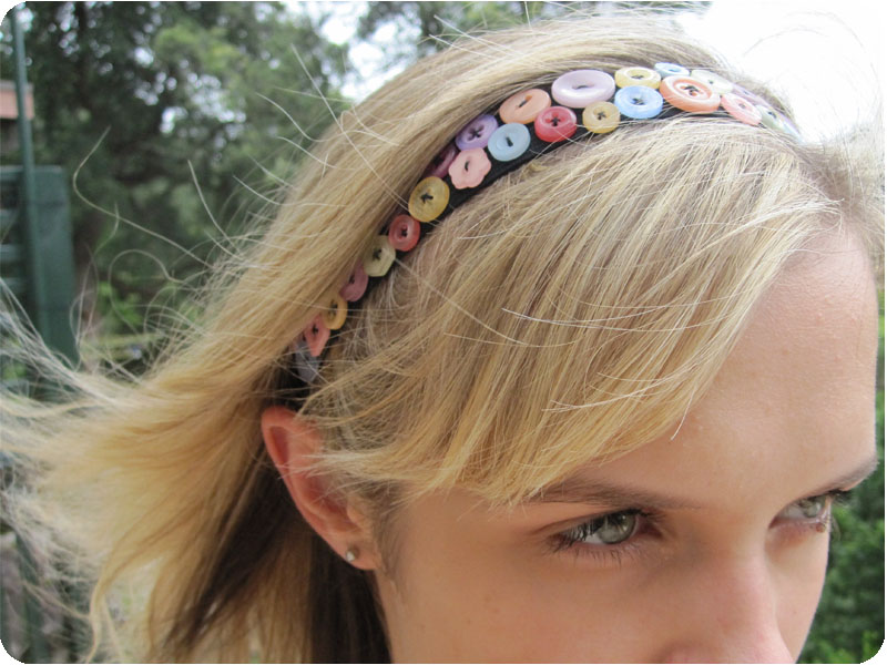 How to: Button headband - Crafted