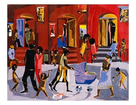 The Harlem Renaissance: Brownstone By Jacob Lawrence