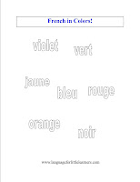 Language for Little Learners: More Color Worksheets - French and Spanish