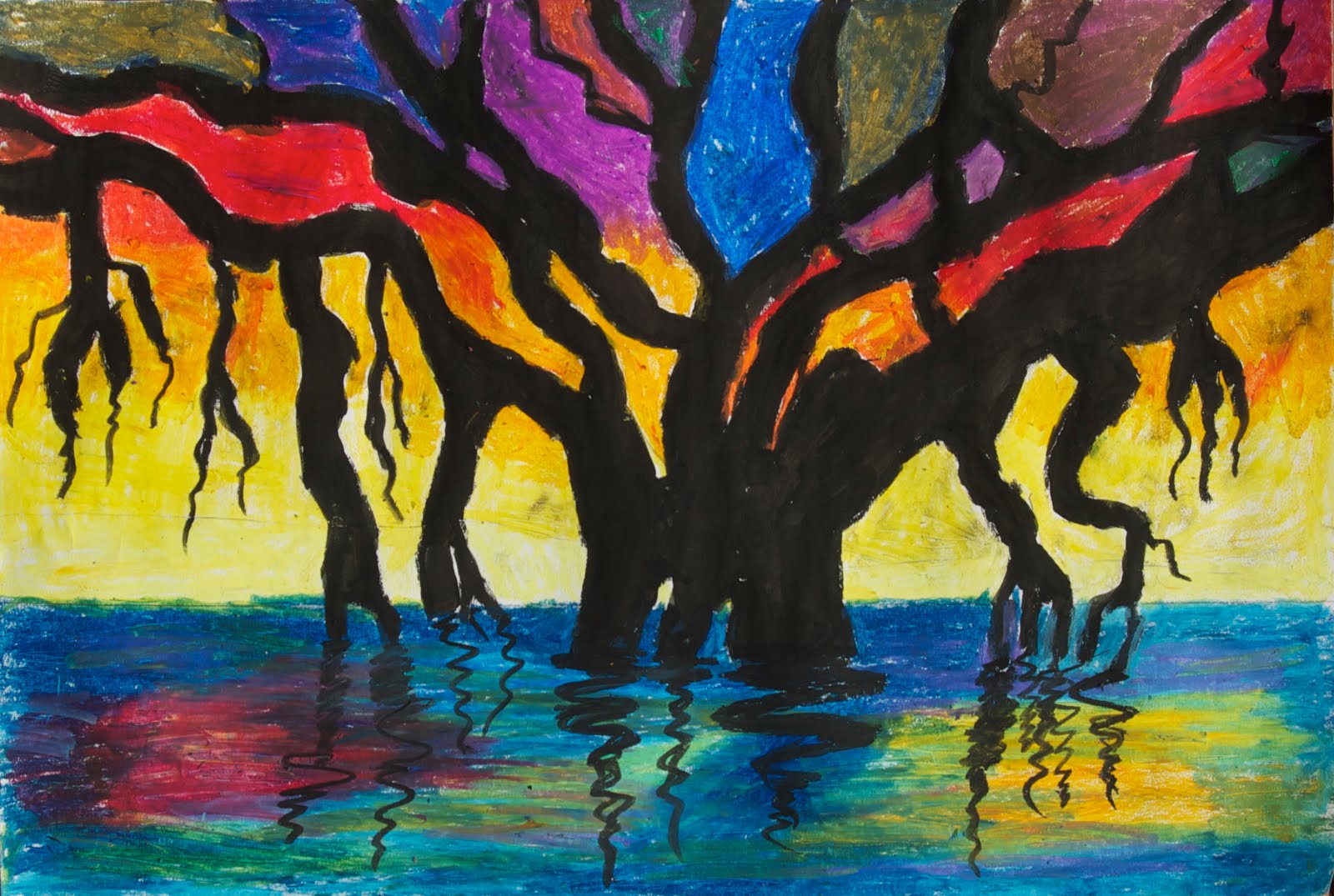 Art Blast!: December 2010 - Blazing Banyan Tree Alla Fauvism