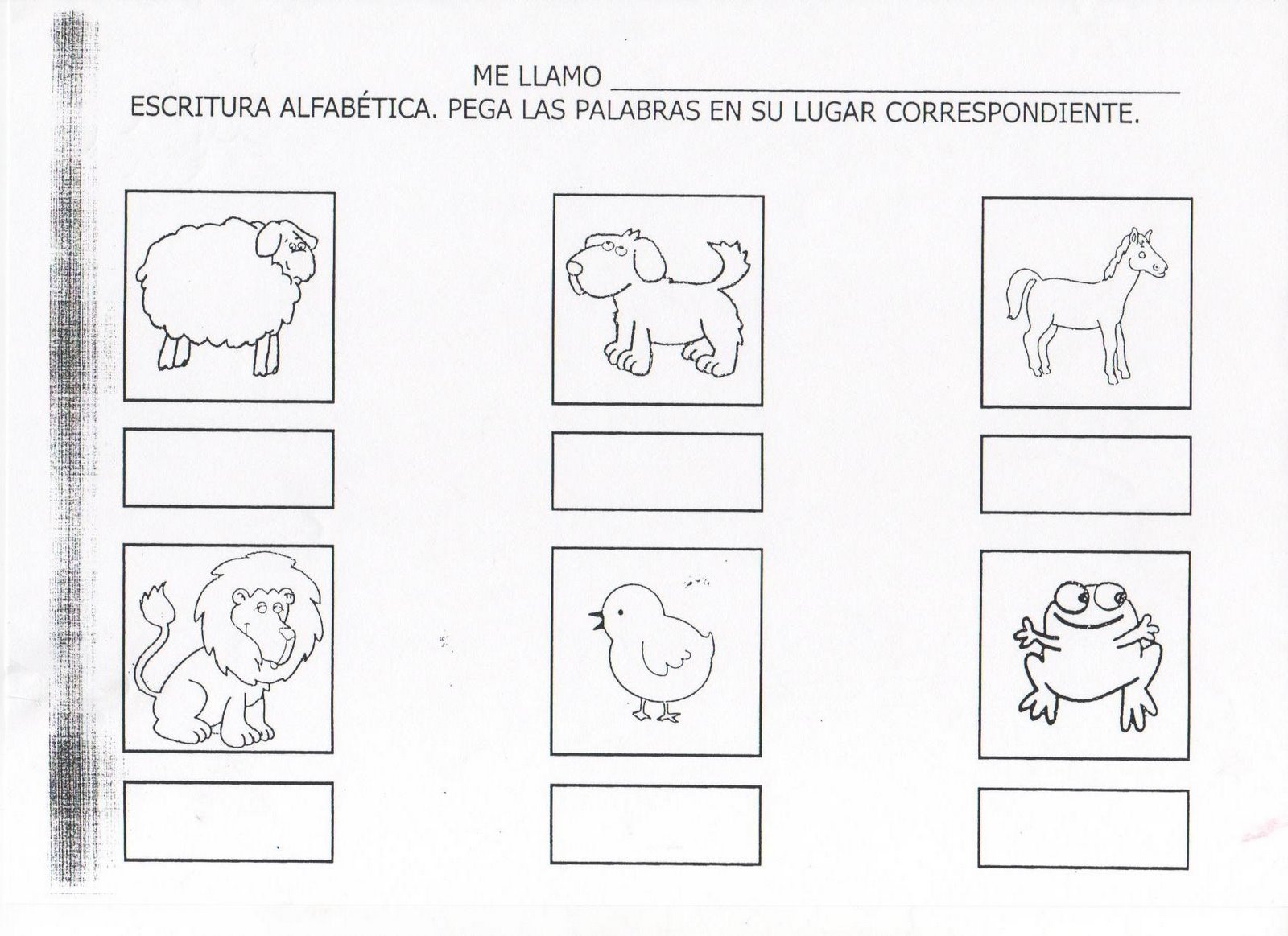 Piruleta colorines: FICHAS LECTOESCRITURA