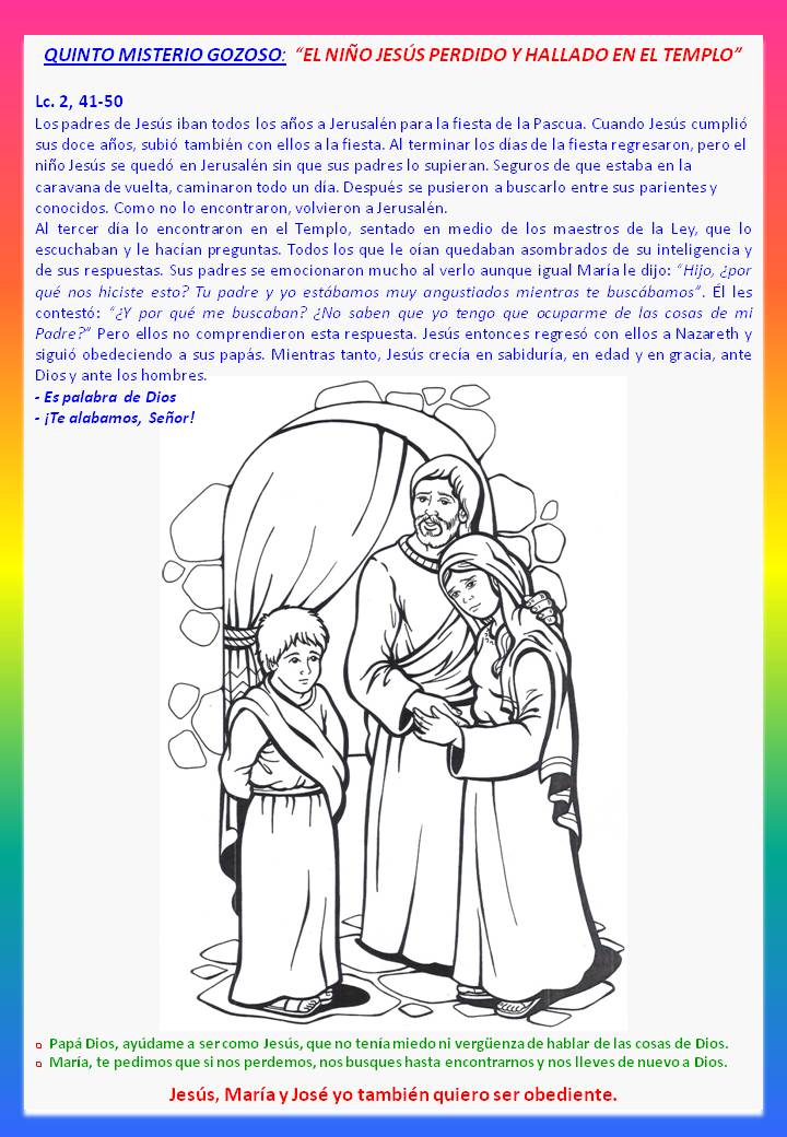 Dibujos para colorear cristianos del niño jesus en el templo - Imagui