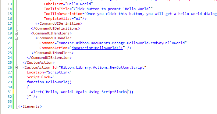 SharePoint 2010: Ribbon customization : Adding functionality to Ribbon ... SharePoint 2010: Ribbon customization : Adding functionality to Ribbon ...