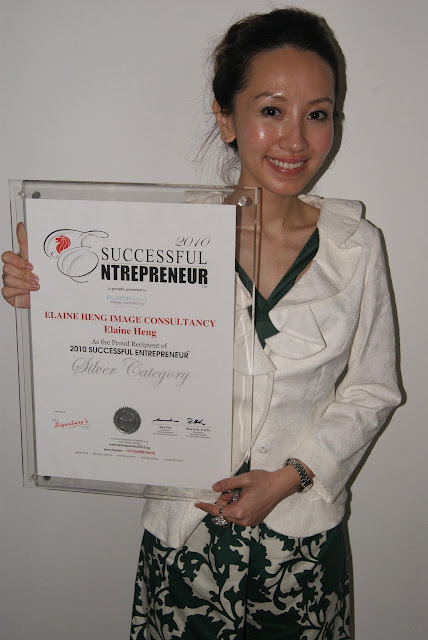 Elaine Heng, founder of Elaine Heng Image Consultancy, was conferred ‘2010 Successful ...