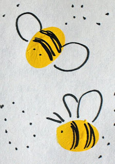 Thumbprint Honey Bee & Hive - Artsy Craftsy Mom