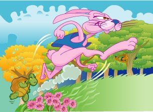 Benitoon: The hare and the tortoise / La liebre y la tortuga