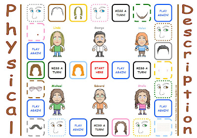 Frenchfrog's Little English Pond: Describing Faces Game