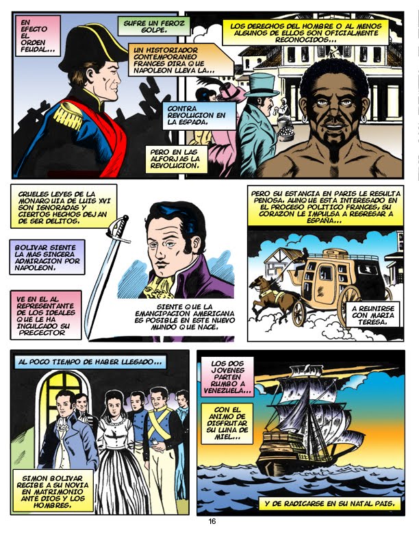 cartagena comic: Simon Bolivar