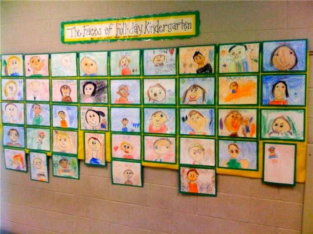 Oodles of Art: Simple Self Portraits, Kindergarten