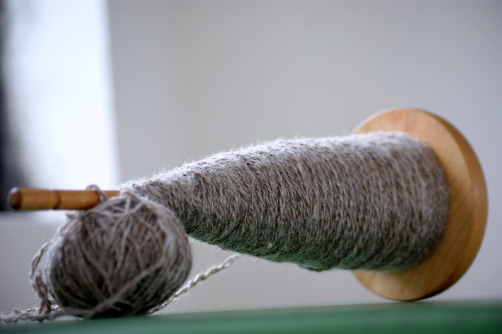 January Spinning: Low Whorl Drop Spindle, Wool from Utah January Spinning: Low Whorl Drop Spindle, Wool from Utah