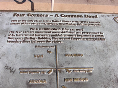 american vistas: (20) Visiting the Four Corners; driving through ...