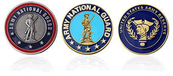 Welcome to the Marked by Imagination Blog: Army National Guard & Reserve Coins Now Available