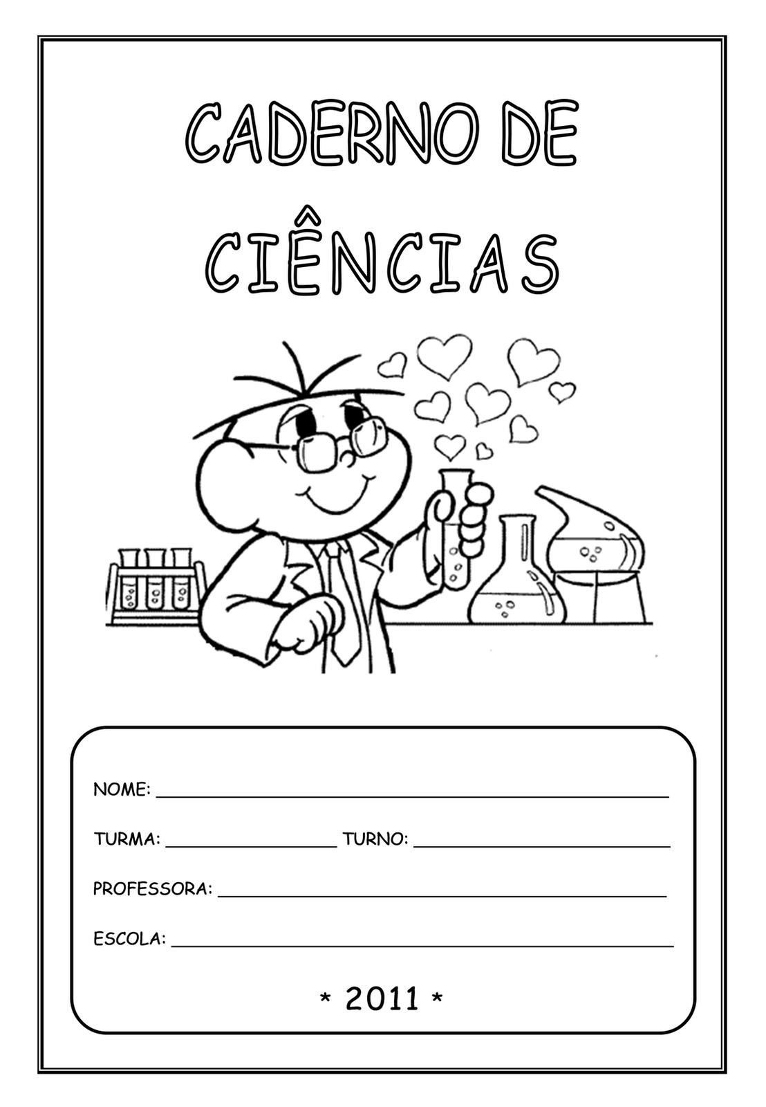 Capa De Ciencias Para Caderno - LIBRAIN
