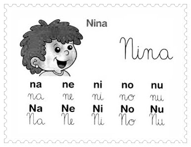 ABCD Estudar e Aprender: Letra N - NA - NE - NI - NO - NU - NÃO