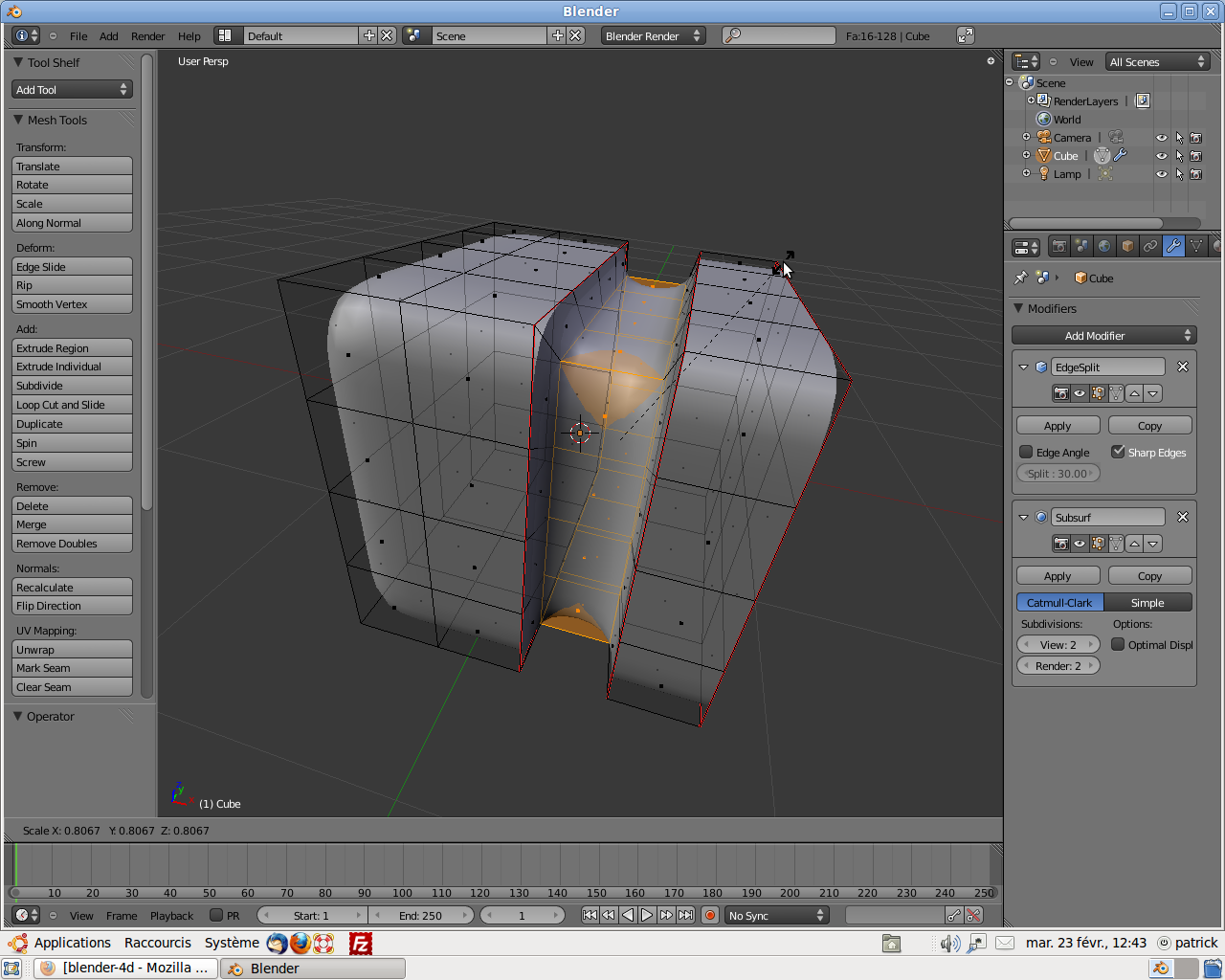 Modifier Edge Split Blender 2.5 | blender4d