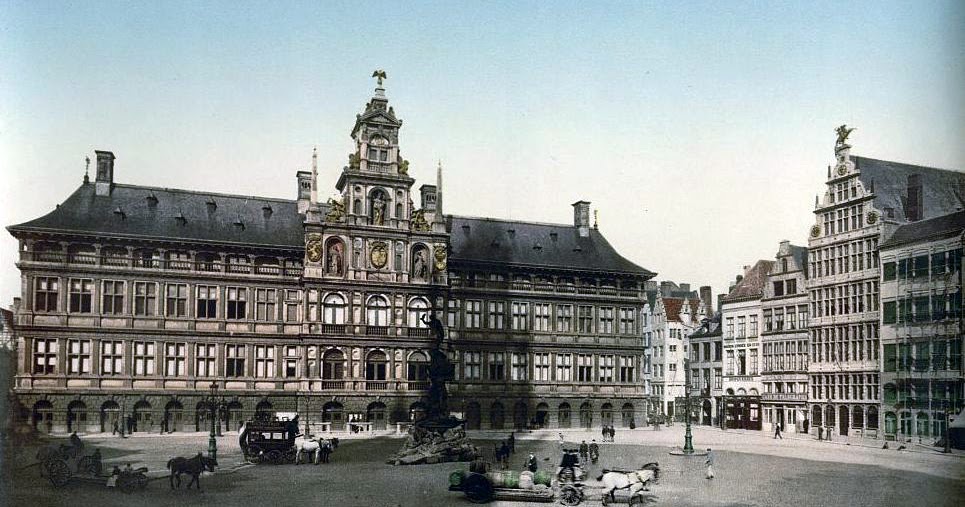 Transpress Nz Grote Markt Antwerp With Horse drawn Traffic transpress-nz-grote-markt-antwerp-with-horse-drawn-traffic