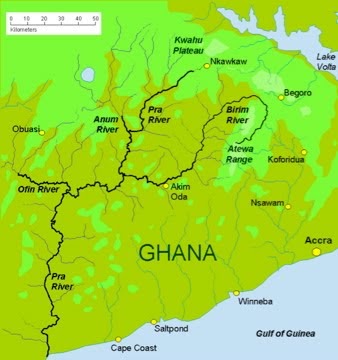 History of Africa: Rivers and lakes in Mali and Ghana