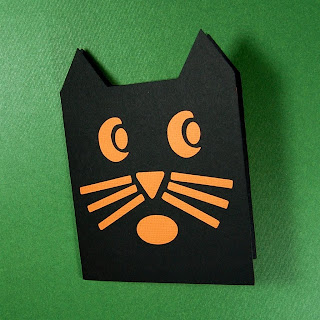 Capadia Designs: Halloween Black Cat Card