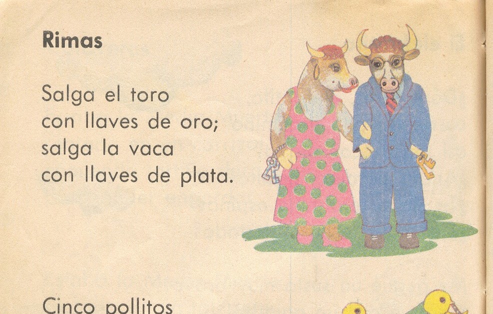 Libros de Primaria de los 80's: Rimas (Libro de primero - Lecturas)