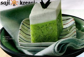Puding Ketan Tapai Hijau