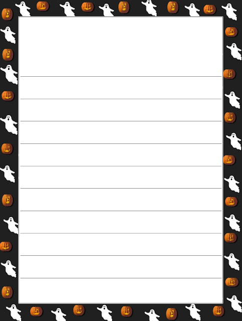 Debbie's Resource Cupboard: Halloween decorated writing frame
