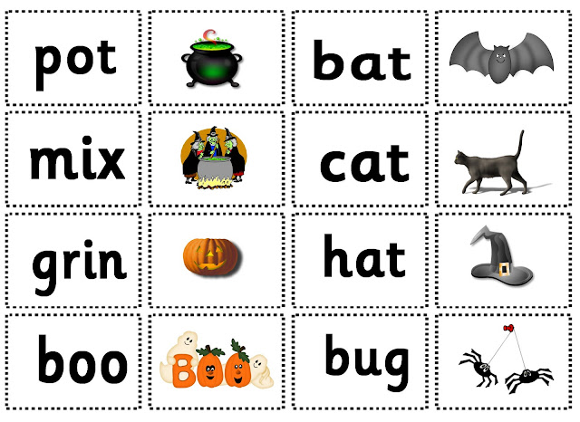 Debbie's Resource Cupboard: Letters and Sounds Halloween match it game