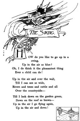 PEP DAILY: "Oxygen for the soul": The Swing (Robert Louis Stevenson)