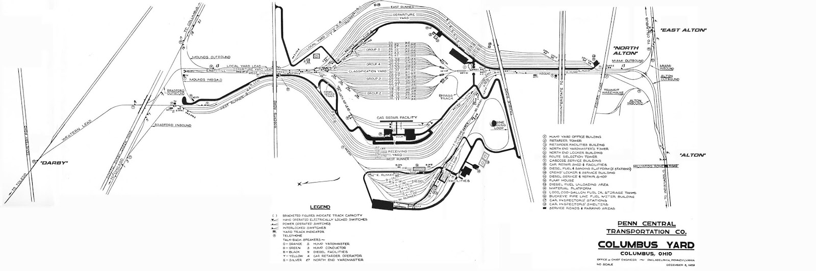 Towns and Nature: Columbus, OH: NS/Pennsy Buckeye Yard and N&W Watkins Yard