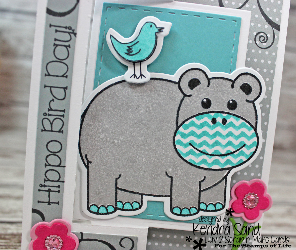 Luv 2 Scrap n' Make Cards: Hippo Bird Day