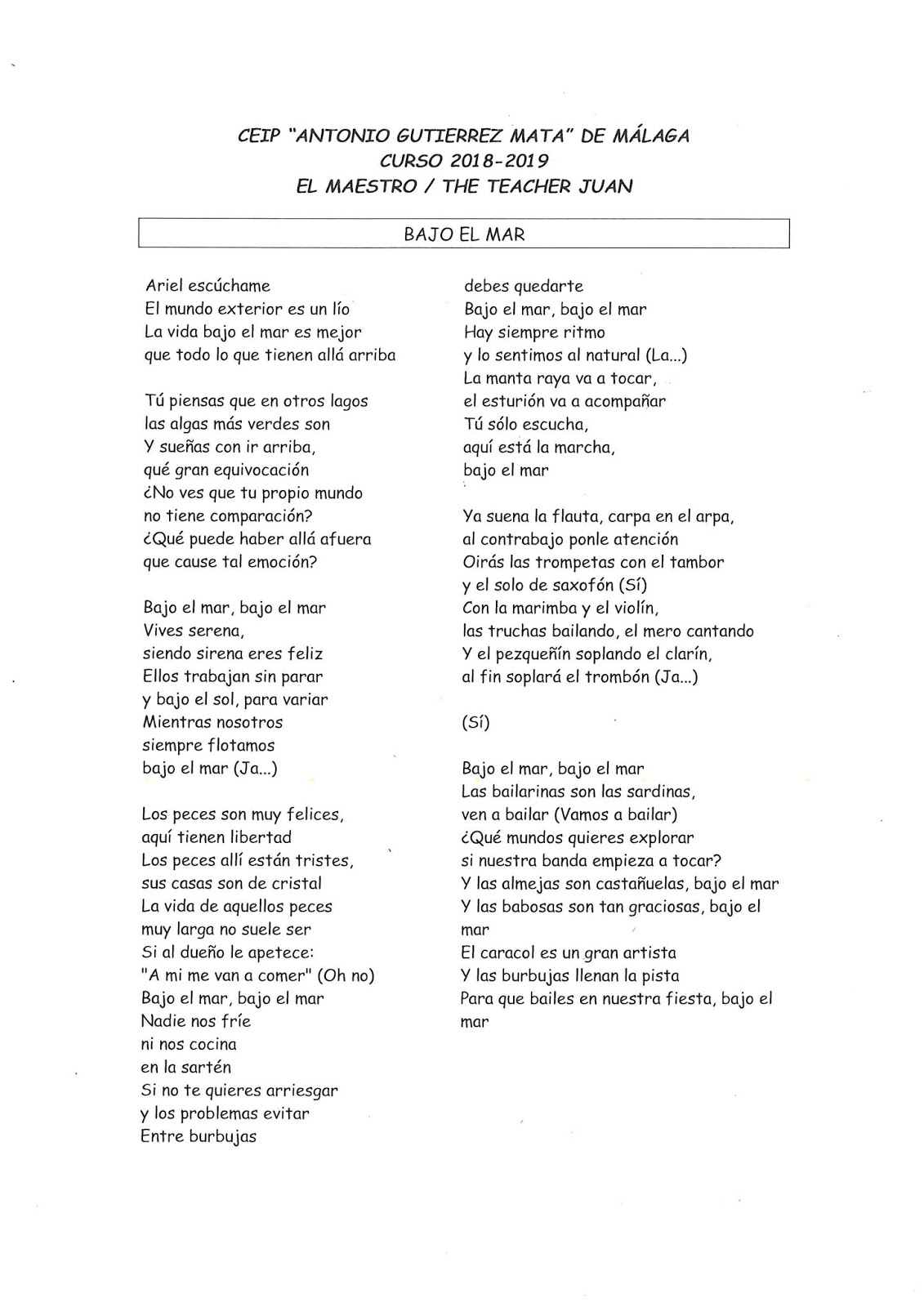 El cuaderno del maestro: 2019