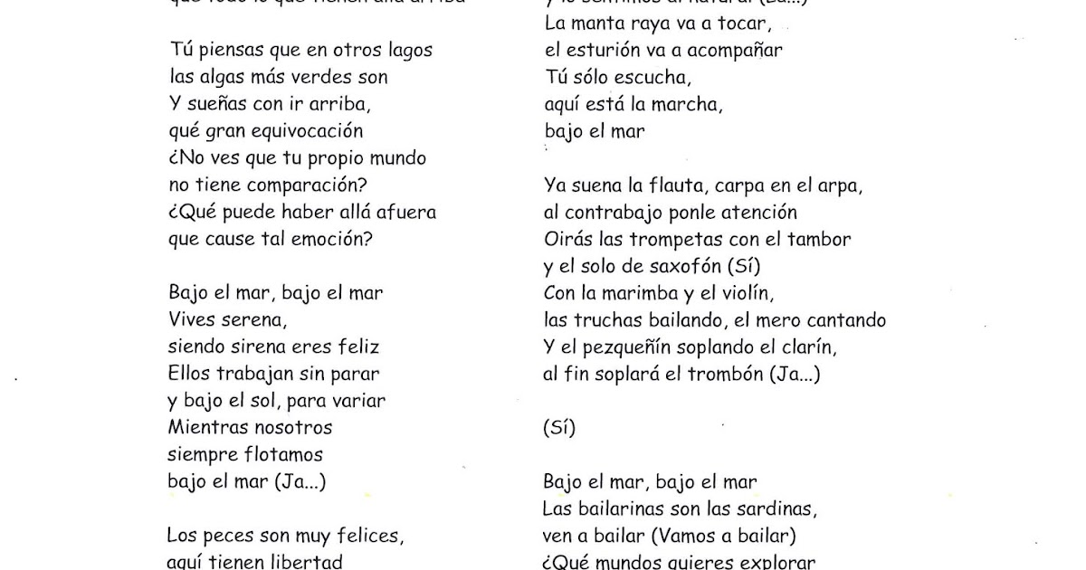 El cuaderno del maestro: Bajo el mar