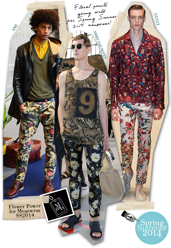 myMANybags: Flower Power For Menswear Spring Summer 2014
