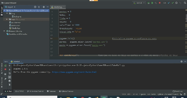 Tixplicando: Jogo em Python utilizando a biblioteca Game2dBoard