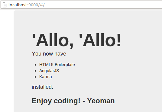 Yeoman Cómo Instalar Grunt