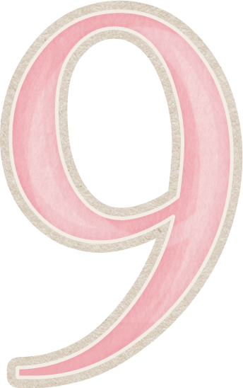 ® Colección de Gifs ®: IMÁGENES DE NÚMEROS EN COLOR ROSADO PARA IMPRIMIR